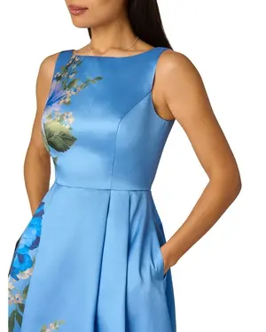 Adrianna Papell Mikado Midi Dress