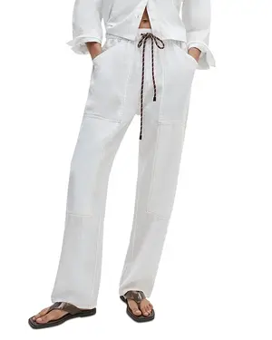 Rag & Bone Atlas Linen Pants - White