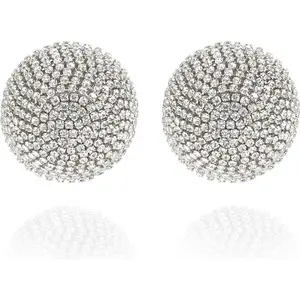 SAULE LABEL Gaia Glam Mini Earrings - Silver Sheen