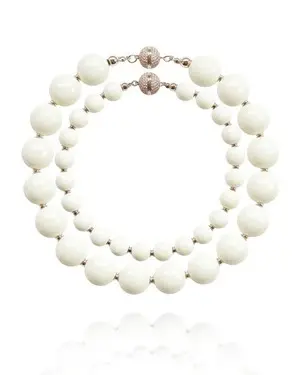 SAULE LABEL Siena Duo Necklace - Creme