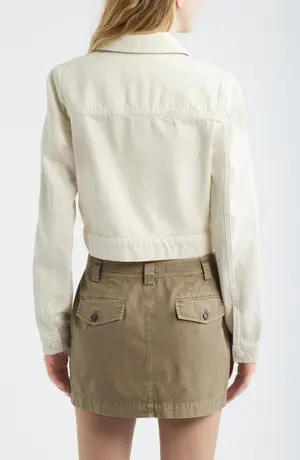 FRAME The Crop Denim Jacket