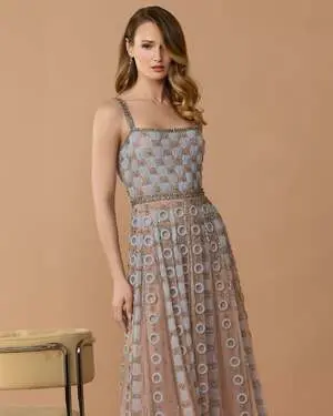 MAC DUGGAL COLLECTION Sleeveless Embellished A-line Gown