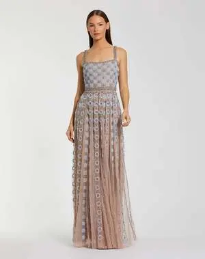 MAC DUGGAL COLLECTION Sleeveless Embellished A-line Gown