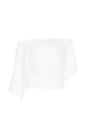 MISBHV Draped Top - White
