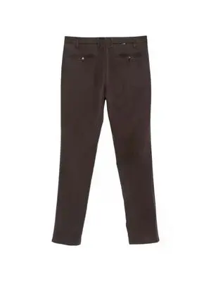 Canali Straight-leg Trousers - Brown