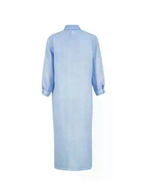 120% Lino Button-up Maxi Dress