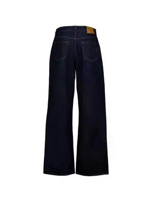 Casablanca Logo-embroidered Baggy Fit Jeans - Blue