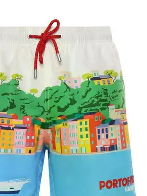 MC2 SAINT BARTH Gustavia Portofino Swim Shorts - White