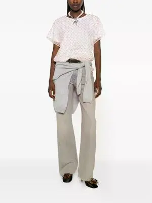 N°21 Polka-dot Sheer T-shirt