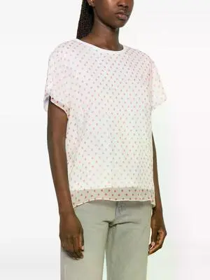 N°21 Polka-dot Sheer T-shirt