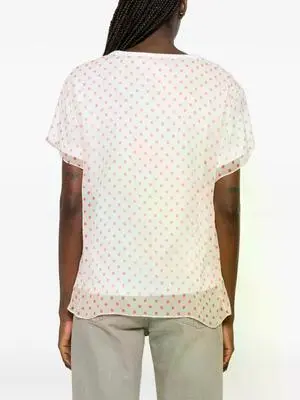 N°21 Polka-dot Sheer T-shirt