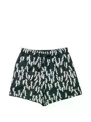 Zegna Printed Swim Shorts - Green