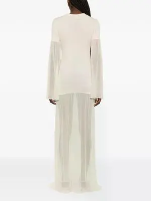 AYA MUSE Calla Cutout-detail Maxi Dress - Neutrals