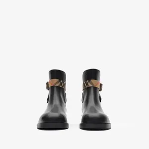 Burberry Leather Huntley Ankle Boots
