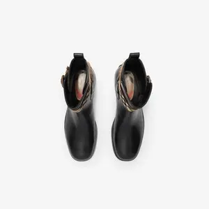 Burberry Leather Huntley Ankle Boots