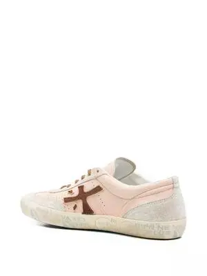 Premiata David Sequin-embellished Sneakers - Pink