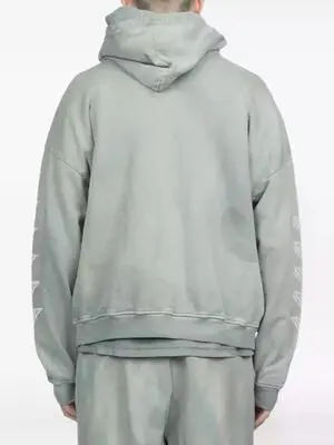 ALEXANDER DIGENOVA Logo-print Distressed Hoodie