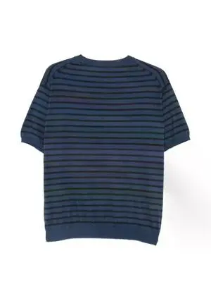Auralee High-gauge Striped Cotton T-shirt
