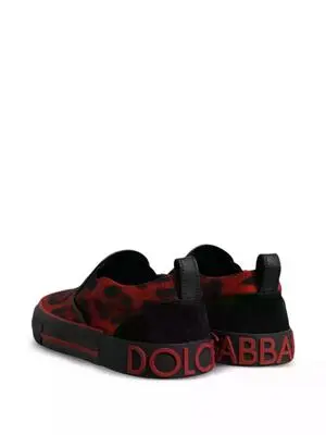 Dolce & Gabbana Leopard-print Slip-on Sneakers
