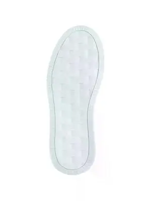 Calvin Klein Logo-print Leather Sneakers - White