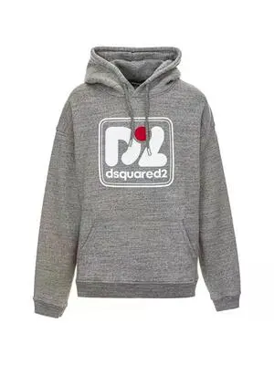 Dsquared2 Logo-print Oversized Hoodie - Grey