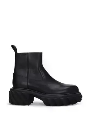 Off-white Elastic Boots For Men