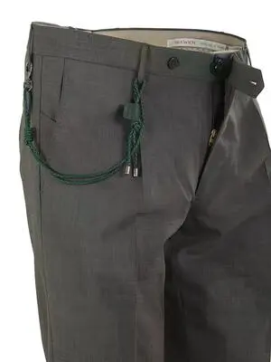 BERWICH Pleated Trousers With Rope Accessory