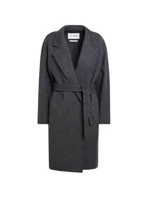 Max Mara Carniawo Belted Double-breasted Coat - Grey