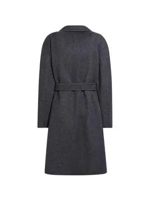 Max Mara Carniawo Belted Double-breasted Coat - Grey