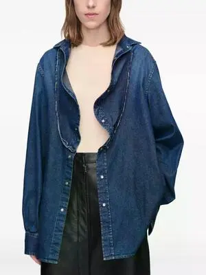 MAISON MARGIELA Folded Collar Denim Shirt