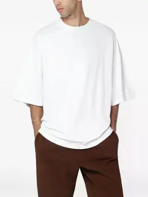 ENTIRE STUDIOS Drop-shoulder T-shirt - White