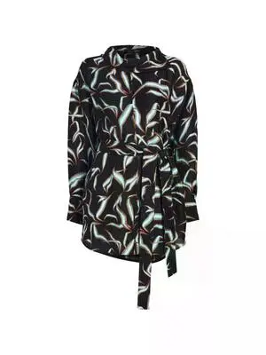 Proenza Schouler Lalia Printed Mini Dress - Black