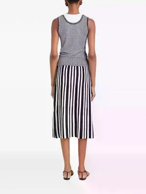 Proenza Schouler White Label Isley Ribbed-knit Midi Skirt - Black