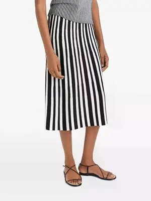 Proenza Schouler White Label Isley Ribbed-knit Midi Skirt - Black