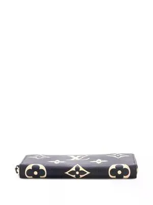 LOUIS VUITTON Zippy Wallet Bicolor Monogram Empreinte Giant Small Wallets - Black