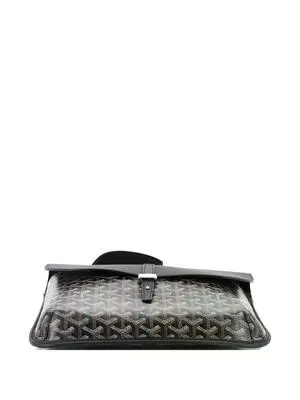 Goyard Coursier Messenger Bag Coated Canvas And Leather - Black