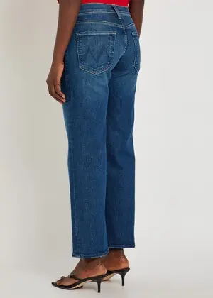 MOTHER The Mid Rise Rambler Stretch-denim Jeans - Blue