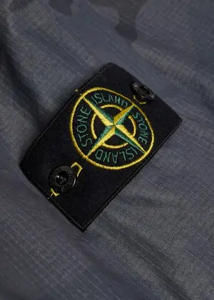 Stone Island Camo-print Cotton-blend Shirt