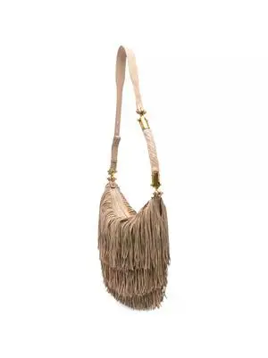 Balmain Fringed Suede Tote Bag