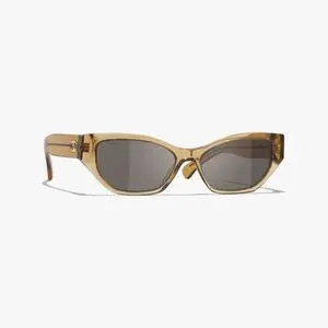 Chanel Cat Eye Sunglasses - Amber