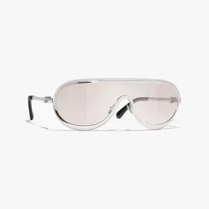 Chanel Shield Sunglasses - Silver