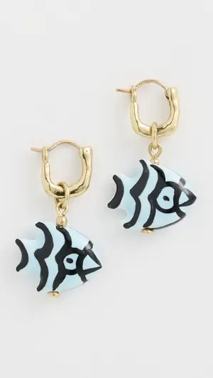 ALEMAIS Calypso Ceramic Fish Earrings - Multi