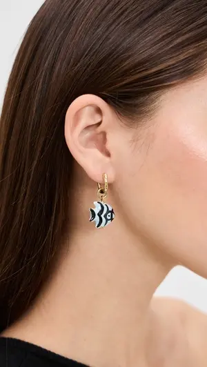 ALEMAIS Calypso Ceramic Fish Earrings - Multi