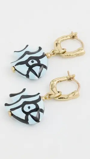ALEMAIS Calypso Ceramic Fish Earrings - Multi