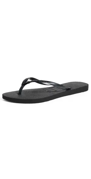Havaianas Slim Crystal Sw Ii Sandals - Black