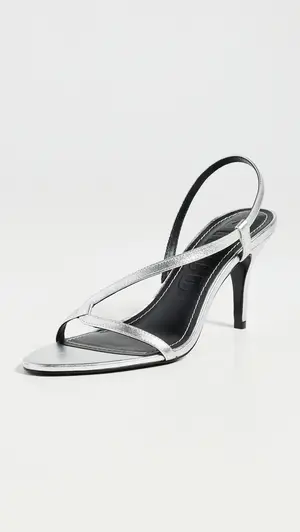 Staud Louden Heels - Silver