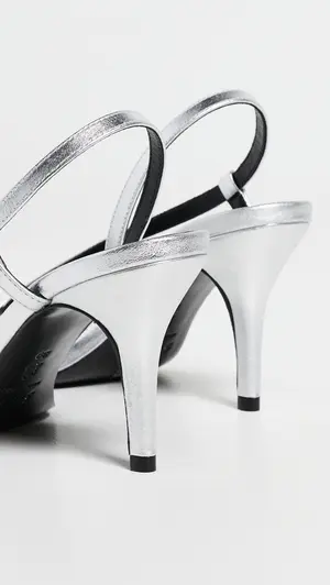 Staud Louden Heels - Silver