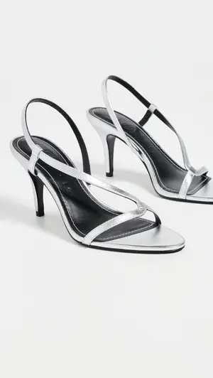 Staud Louden Heels - Silver