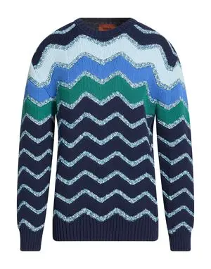 Missoni Crewneck Signature Print Sweater - Blue