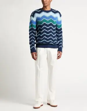 Missoni Crewneck Signature Print Sweater - Blue